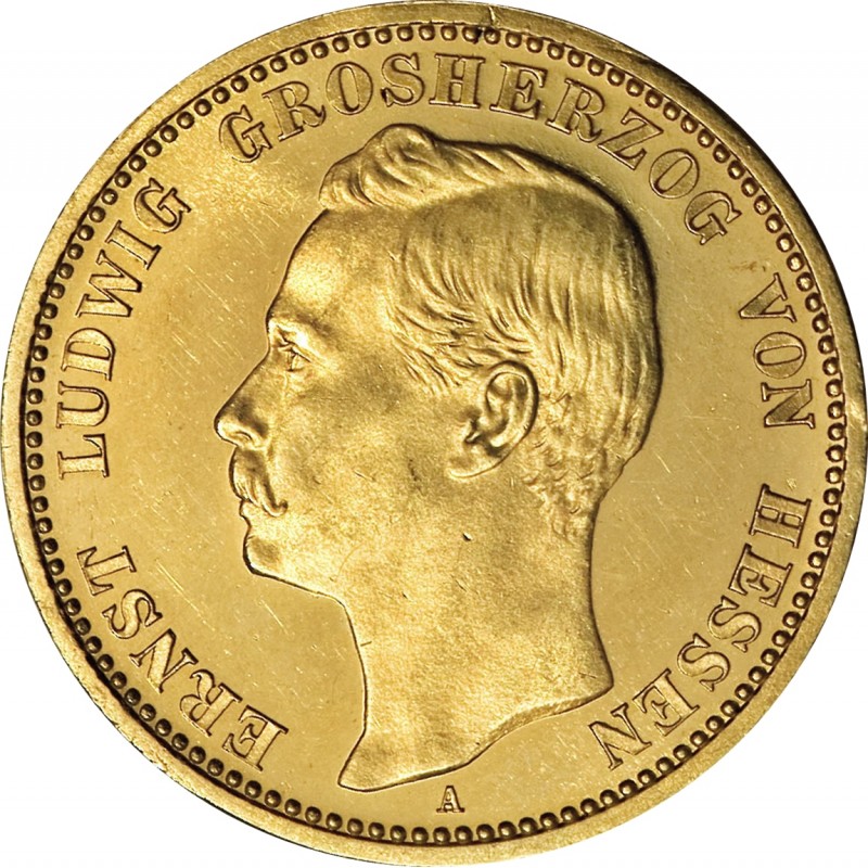 20 Marks Ernst Ludwig de Hesse or | Belgique, France, Luxembourg