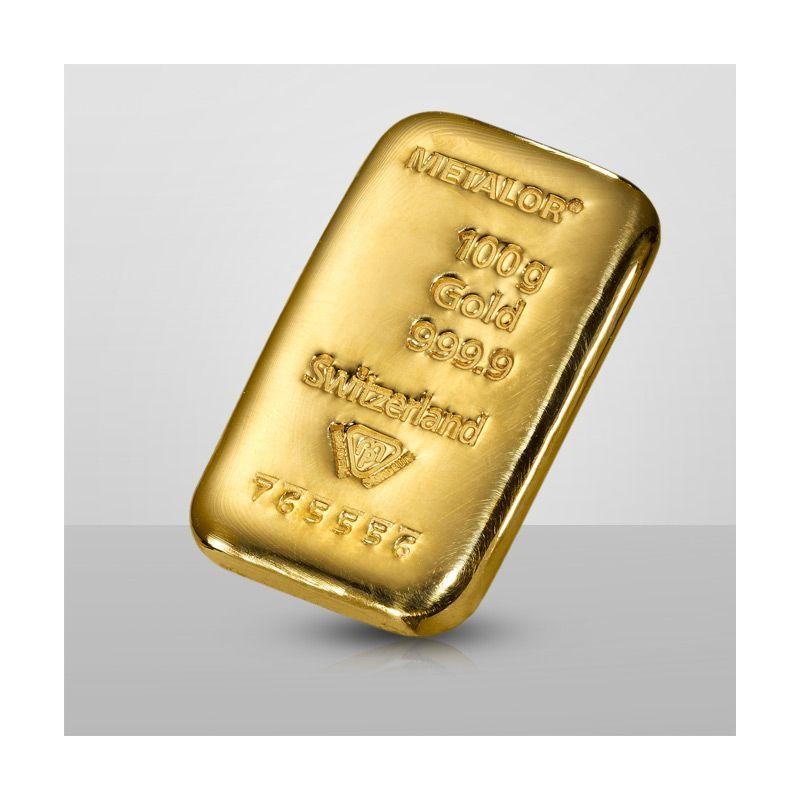100 gr Lingot d'or 999.9 LBMA | Metal24.be | Bruxelles, Luxembourg ...