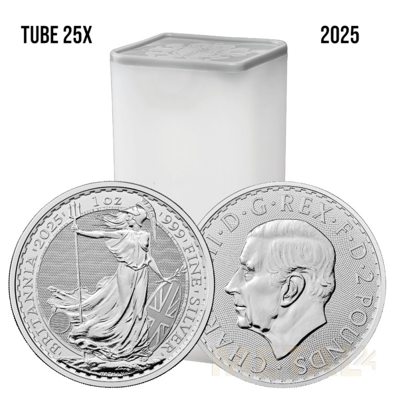 Britannia Silver 2025, 1 Ounce | The Royal Mint